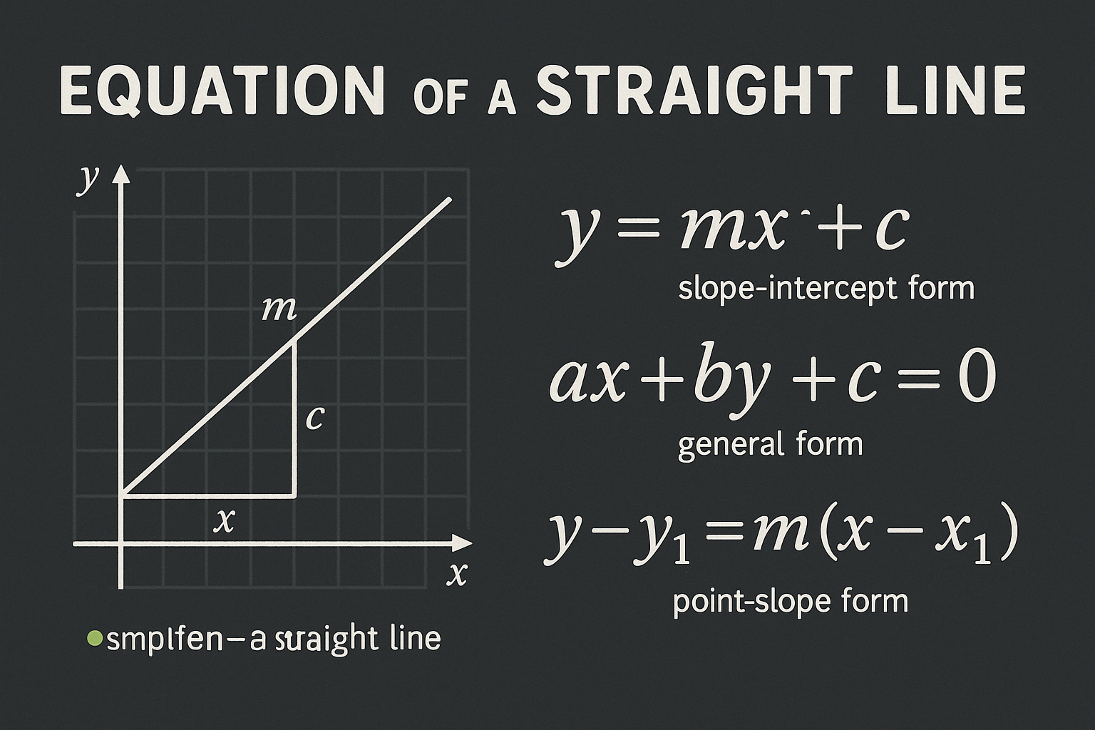 Equation of a Straight Line – Learn